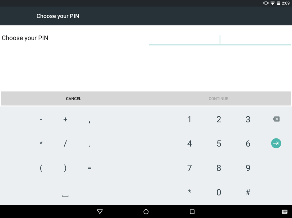 Enter a PIN code - IncluEdu - Where learning is Inclusive